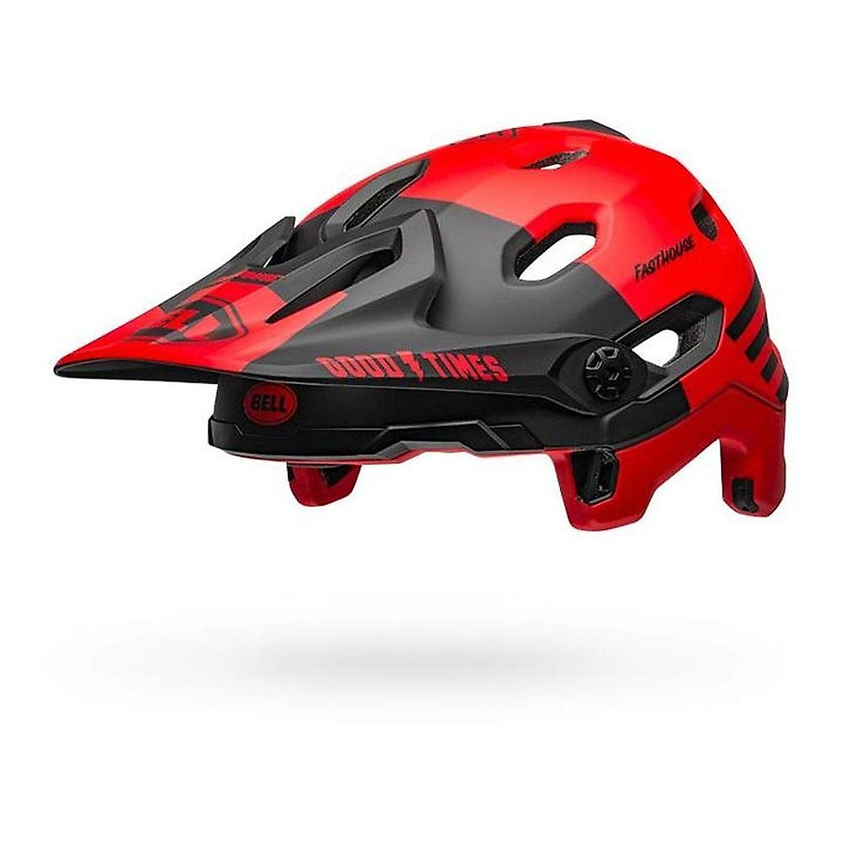 Bell Super DH MIPS Adult Mountain Bike Helmet - Fasthouse Matte Red/Black (2022), Large (58-62 cm)