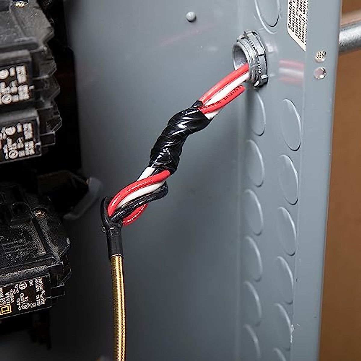 Klein Tools 56056 Electrical Fiberglass Fish Tape, Made in USA, 200-Foot x 3/16-Inch Wide Multi-Groove Fish Tape with Steel Leader