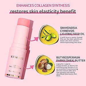 KIMUSE Hydrating Multi Balm Stick, All-in-One Hydrating Lip Balm Eye Cream Neck Cream Make Up Base, Reduce Wrinkle & Moisturizing Moisturizer For Face Skin Care