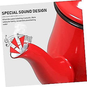 Hoement Enamel Kettle stovetop enamel teakettle whistling tea kettles whistle boiling kettle grease jug stove top water kettle enameled teakettle china teapot Turkey induction cooker