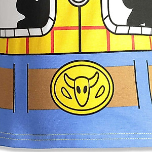 Disney Pixar Toy Story Buzz Lightyear Woody Rex Slinky Dog Little Boys 4 Pack T-Shirts Multi 5