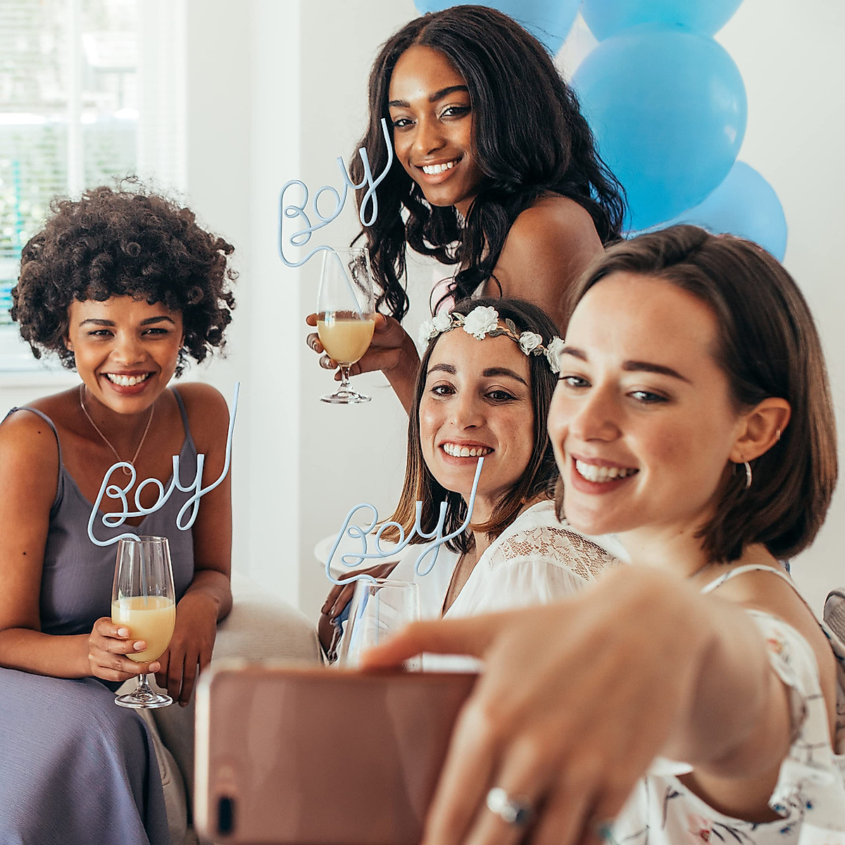 10 Pack Gender Reveal Straws, Gender Reveal Decorations, Baby Shower Decorations, Baby Shower Decorations For Girl and Boy, Gender Reveal Ideas, Baby Gender Reveal Party Supplies