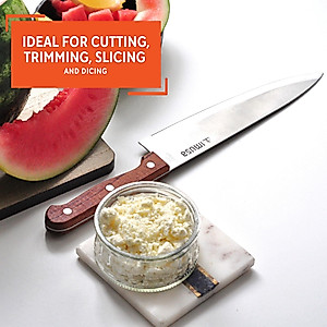 Imusa Knife, 8 Inches, Silver/Wood