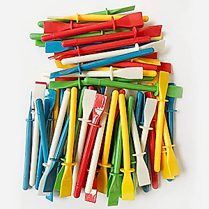 Lependor 70 Packs Glue Spreaders, Colored Plastic Glue Smear Sticks Applicator Glue Spreaders DIY Art Leather Craft Tool, Easy Clean Glue Spreaders Polypropylene Plastic - Pack of 70