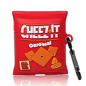 Oqplog for Airpod 2/1 for AirPods Case 3D Cute Fun Cartoon Fashion Funny Character Air Pods 2&1 Cover Design for Girls Women Teen Boys Kids Unique Kawaii Trendy Food Soft Silicone Cases –Chezz Cookie