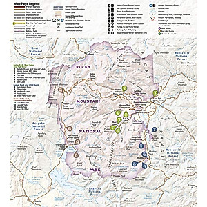 Rocky Mountain National Park Day Hikes Map (National Geographic Topographic Map Guide, 1701)