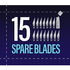 The Ultimate Precision Knife Bundle (10 Premium Precision Knives, 3 Precision Gliding Knives with 15 Replacement Blades) - M0