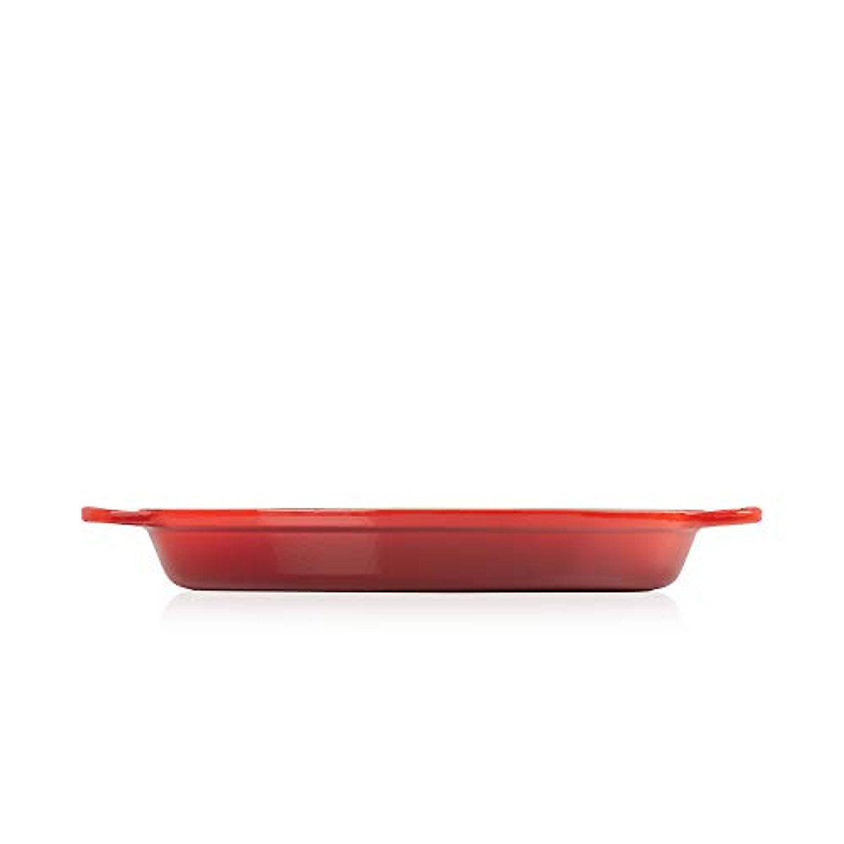 Le Creuset Enamel Cast Iron Signature Oval Baker, 3 quart, Cerise (Cherry Red)
