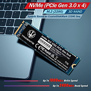 TRIDENITE 1TB NVMe M.2 2280 PCIe Gen 3x4 Internal Solid State Drive (SSD)