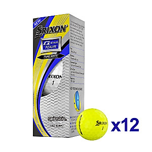 Srixon Q-Star Tour 3 Golf Balls, Yellow (One Dozen)