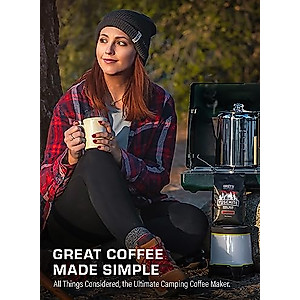 COLETTI Bozeman Camping Coffee Pot – Coffee Percolator – Percolator Coffee Pot for Campfire or Stove Top Coffee Making – 9 CUP