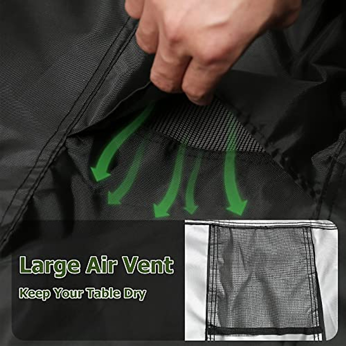 Prep Table Cover for 52 Inch Keter Unity XL, BeSkyer Portable Outdoor Table Storage Cabinet, Water-resistant and Heavy Duty, All Weather