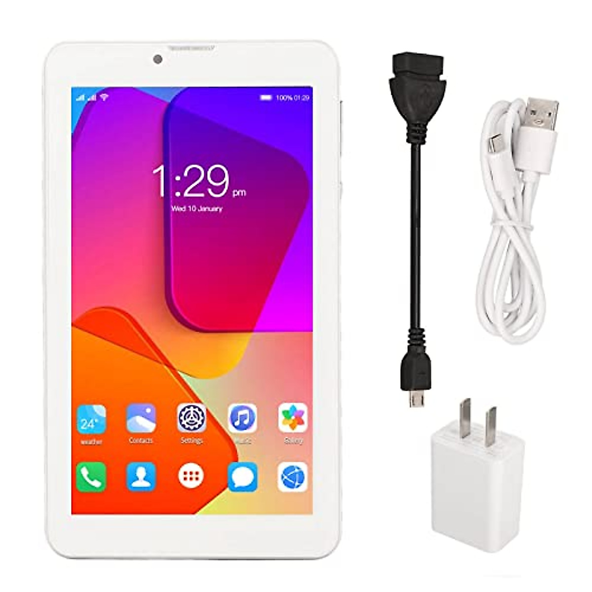Tablet 32GB, 2GB RAM 32GB ROM 5GWifi Dual Band 7 Inch Tablet Support Multi Languauge for Amusement (US Plug)