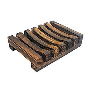 Onwon Hawaii Style Bathroom Accessories Handmade Natural Wood Soap Dish Wooden Soap Holder