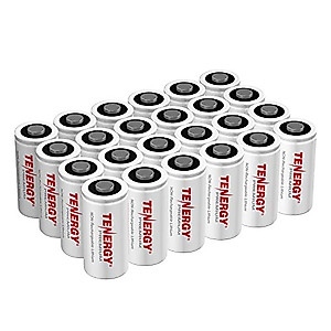 Tenergy Premium 24 Pack NonRechargeable CR123A 3V Lithium Battery, Primary Battery for Arlo Cameras, Photo Lithium Batteries, Smart Sensors, and More