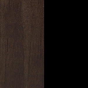 South Shore Metal Bar Cart on Wheels with Glass Shelves, Black Tempered Glass