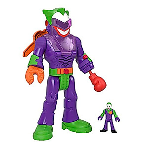 Imaginext DC Super Friends The Joker Insider & Laffbot 12-Inch Robot with Lights & Sounds Plus Figure for Ages 3+ Years
