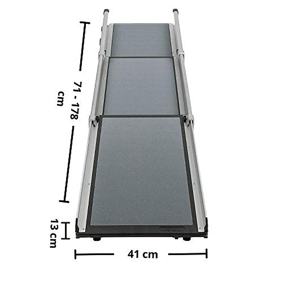 PetSafe Happy Ride Compact Telescoping Dog Ramp - Portable Lightweight Pet Ramp - Great for Cars, Trucks and 4X4s - Durable Aluminium Frame Supports up to 140 kg - High-Traction Surface Design
