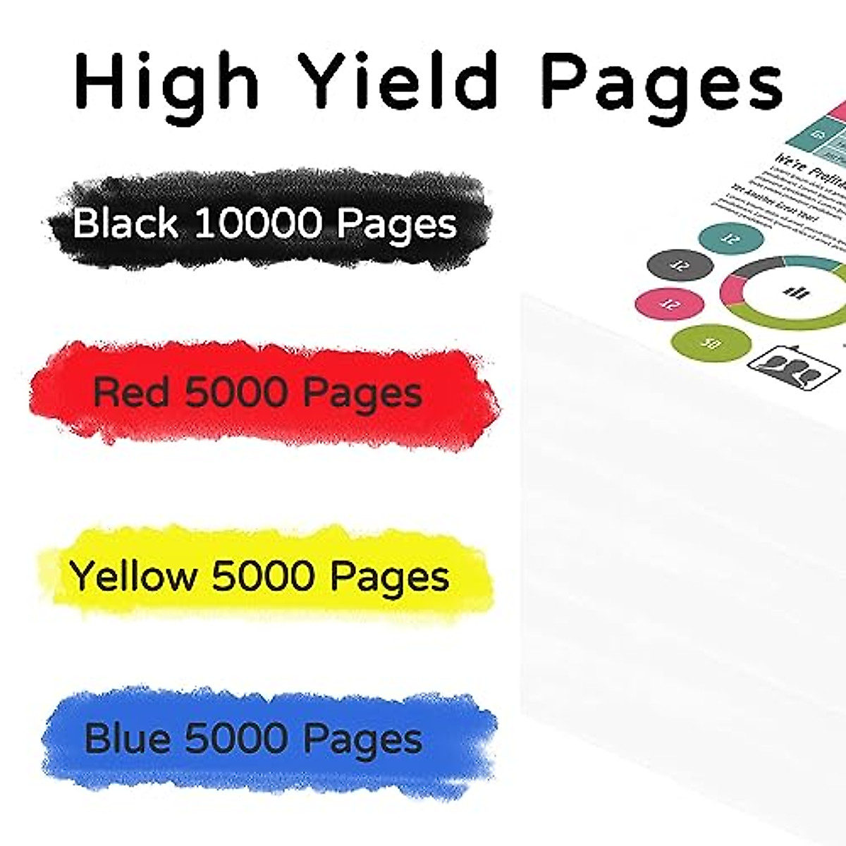 RIOMAN TN221 Toner Cartridge Compatible Replacement for Konica Minolta TN221 to Use with Bizhub C227 C287 C7528 Toner Printer Yellow