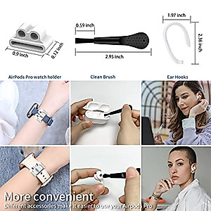 Cute Case for Airpods Pro, 6 in 1 Silicone Backpack Airpods Pro Charging case Accessories Cover,3D Fashion Funny Cartoon Shoulder Bag Protective Design Skin for Girls Women Teens with Keychain