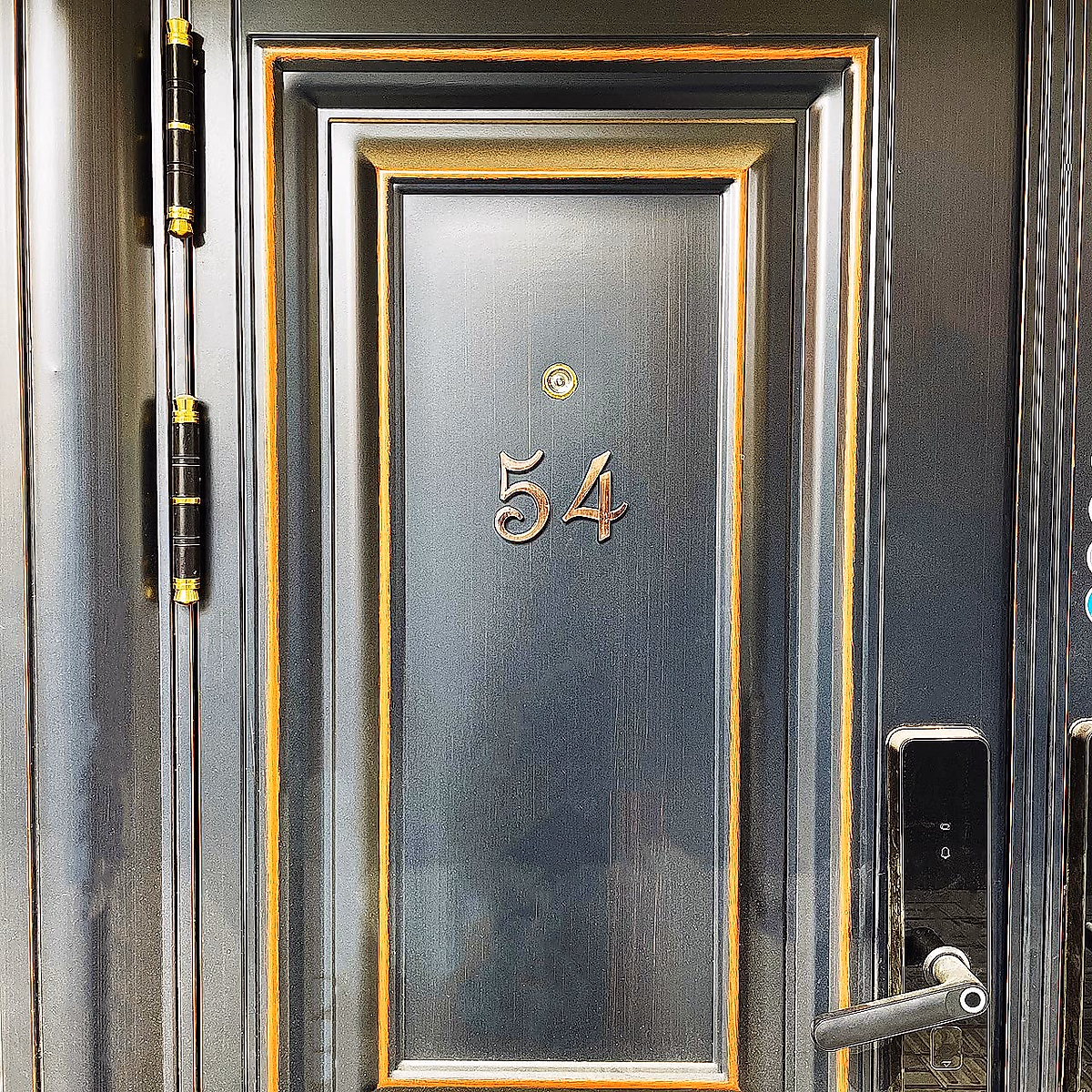 Waterproof House Mailbox Numbers 3 Inch Door Number Address Sign Stickers for Apartment Hotel Office Home Yard Outside or Business Decoration Project. (Copper)