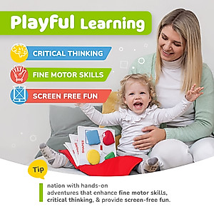 deMoca Busy Book for Toddlers 1-3, Travel Quiet Book Montessori Toy for 1+ Year Old, Kids Plane and Car Activities for Learning, Felt Educational Sensory Toy Boys & Girls, Packaging May Vary