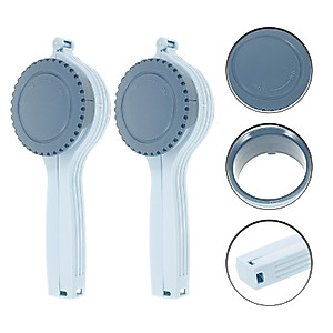 Hemoton 2Pcs Snack Bag Sealing Clips with Pour Spout,Reusable Food Storage Clamps for Chips and Snacks,Chip Bag Clip Airtight Bag Clip,Plastic Food Sealer Clips for Easy Pouring