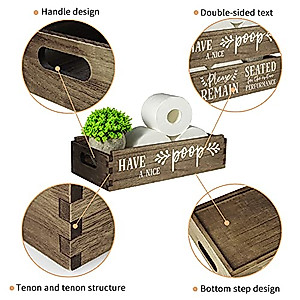 TJ.MOREE Bathroom Toliet Roll Storage Box, Use in Bathroom Toilet Paper Storage Bathroom Decor Box