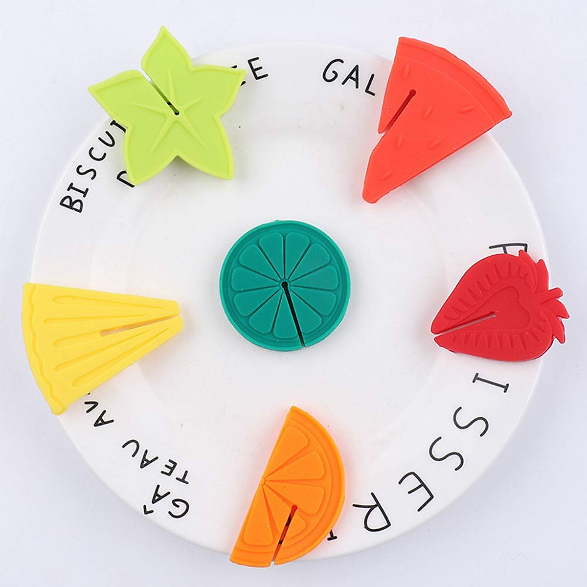 ELANE 6 Pcs Drink Markers for Glasses,Drinking Buddies Drink Markers Wine Glass Charms,Wine Charms for Stem Glasses