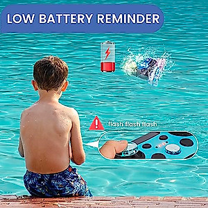 Tecnock Amphibious Remote Control Car Boat, 4WD Gesture RC Car with Waterproof Remote Control, All Terrain RC Stunt Car with LED Lights, Pool Toys for Kids Ages 8-12, Kids Toys Gifts for Boys Girls