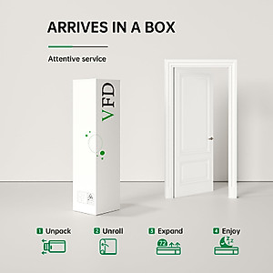 VFD 5 Inch Twin Memory Foam Mattress - Medium Firm Feel - Gel Infusion - Memory Foam Infused - No Fiberglass - Breathable - CertiPur Certified