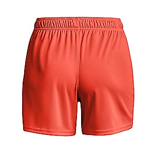 Under Armour Women's Standard Challenger Knit Shorts, (877) After Burn / / White, Small