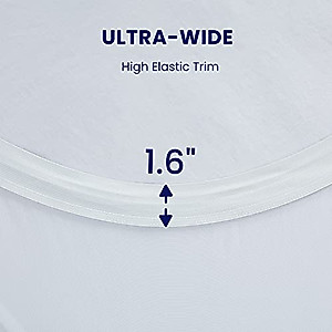 SLEEP ZONE King Size Cooling Mattress Topper, Premium Zoned Cool Mattress Pad Cover, Padded Mattress Protector Breathable Washable, Deep Pocket 8-21" (White, King)