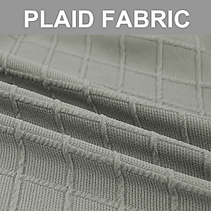 RRNAR Armrest Chair Covers, Armchair Couch Arm Rest Covers Anti-Slip Spandex Polyester Sofa Arm Caps Slipcovers, for Chair, Sofa, Couch,Burgundy,Set of 6