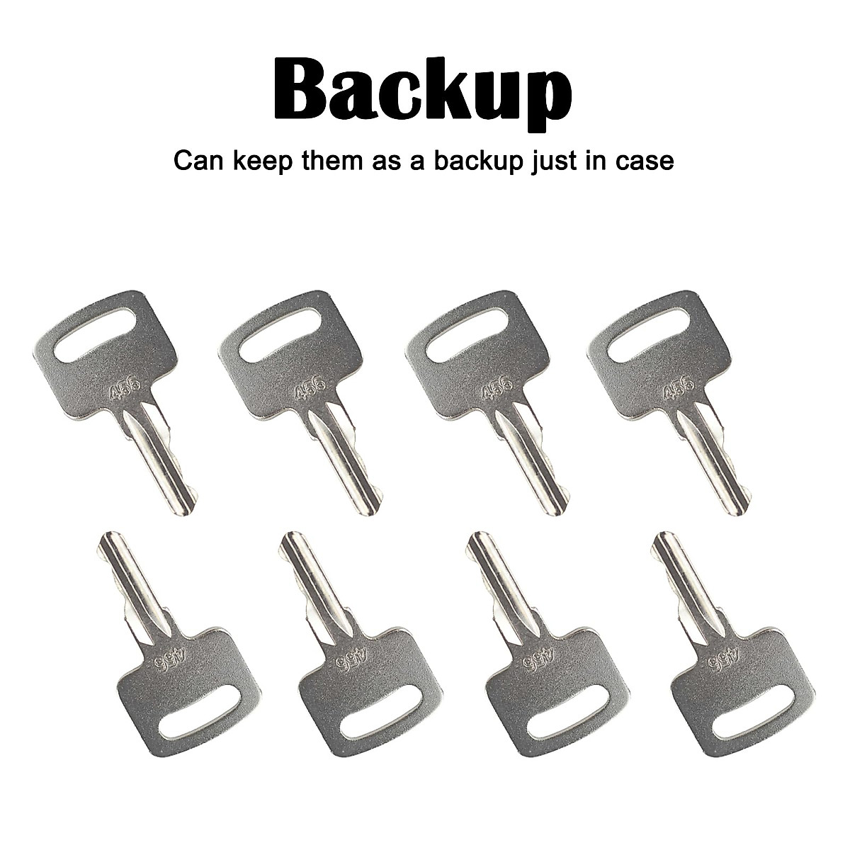 455 Ignition Keys 8Pcs for Scissor Lift Boom Forklift Lifts Genie Skyjack Terex Snorkel Manlift Upright,Heavy Equipment Key 104466