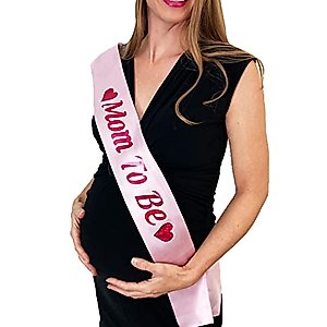 Shimmer Anna Shine Baby Shower Sash (Pink)