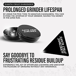 Santa Cruz Shredder Triangle Pick Tool, 1-Piece Scrapper for Hard to reach places (Black)