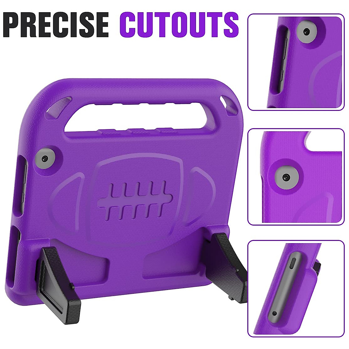 LEDNICEKER Kids Case for H D 8 & Plus 2020 & 2022 - Lightweight Shockproof Handle with Stand Kid-Proof Case for H D 8 inch Tablets (2022/2020 Release) - Purple