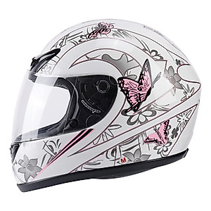 TCMT DOT Motorcycle Butterfly Flip Up Full Face Street Dirt Bike ATV Motocross Adult Helmet with Open Face Sun Shield