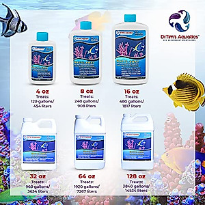 DrTim’s Aquatics Saltwater Waste-Away – Natural Fish Tank & Aquarium Waste Management Solution for Dissolving & Cleaning Organic Sludge & Waste - 16 oz. - Treats 480 ga