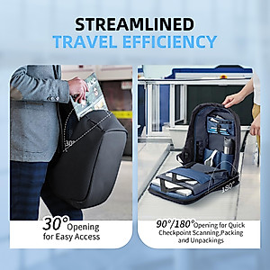 XD Design Bobby Original Anti-Theft Laptop Backpack with USB Port (Navy)