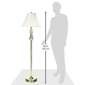 Décor Therapy PL3780 Floor Lamp, Polished Brass