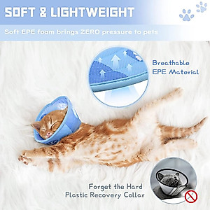 Breathable Cats Recovery Collar Practical Adjustable Cone Collar Designed to Aid Healing After Recovery Collar for Dogs Dog Recovery Collars & Cone Recovery Collar for Cats Soft