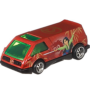 Hot Wheels Disney Toy Car, Premium Die-Cast Mulan '69 Volkswagen Squareback in 1:64 Scale, Real Riders Tires & Metal/Metal for Kids & Collectors