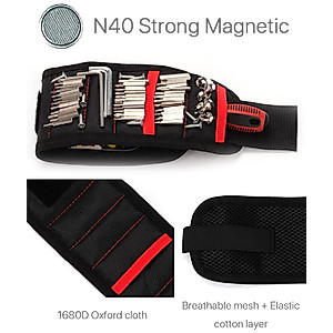 Magnetic Wristband DIY Tools Belt for Holding Screws