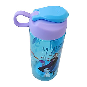 [3-Pack] Disney Frozen II 16.5oz Kids Sullivan Sports Water Bottle, BPA-Free, Blue/Purple, Elsa Anna Olaf