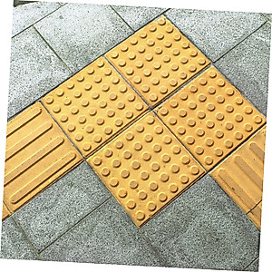 BESPORTBLE 10 Pcs Blind Brick Outdoors Stickers Decorative Blinds Decorative Stickers Tactile Paving Tiles Plastic Blind Floor Tiles Blind Tracks Brick Practical Blind Brick Blind Road Supply