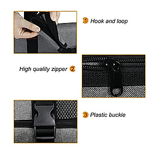 Howay Travel Carrying Case for 24in LCD Display Screen Desktop Computer Monitor Carrying Case Moving Monitor Screen Protective Monitor Bag(Black)