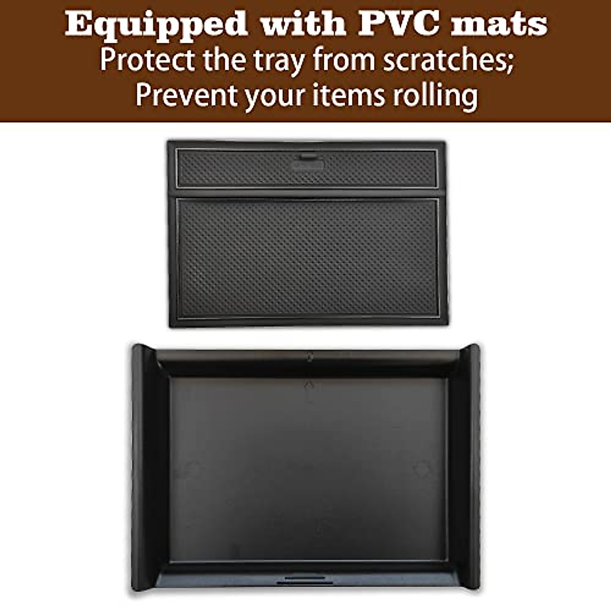 Muslogy for Tundra 2022 Storage Tray Lower Center Console Organizer Interior Accessories Compatible with Toyota Tundra 2022 SR SR5 Limited TRD PRO