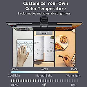 Colorpanda Monitor Light Bar, Monitor Light Lamp with Touch Control, No Screen Glare Dimmable Desk Lamp Computer Monitor Light Bar for Screen Home Office